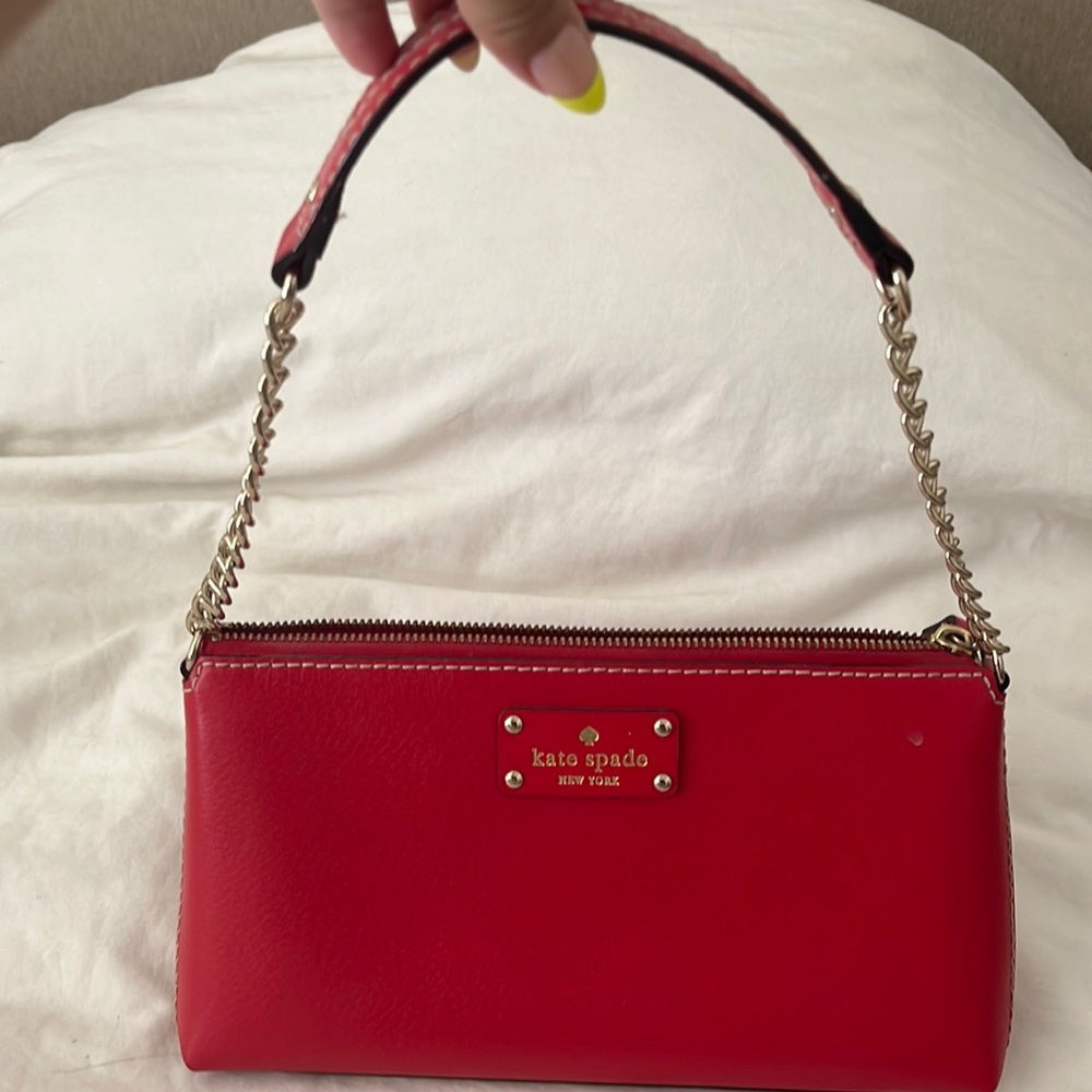 Kate Spade Red Small Shoulder Bag - Gem
